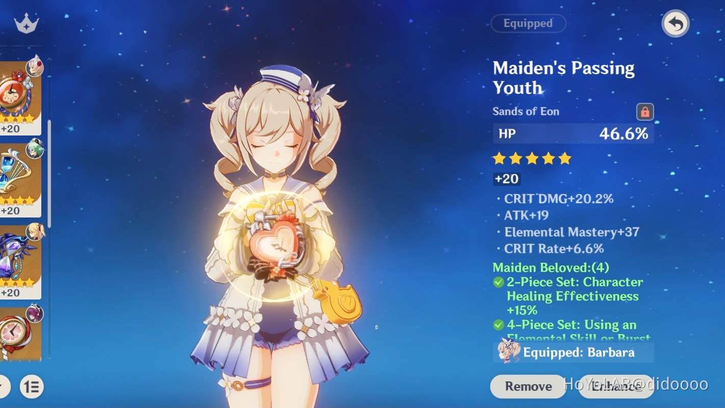 Barbara build guide Genshin Impact | HoYoLAB