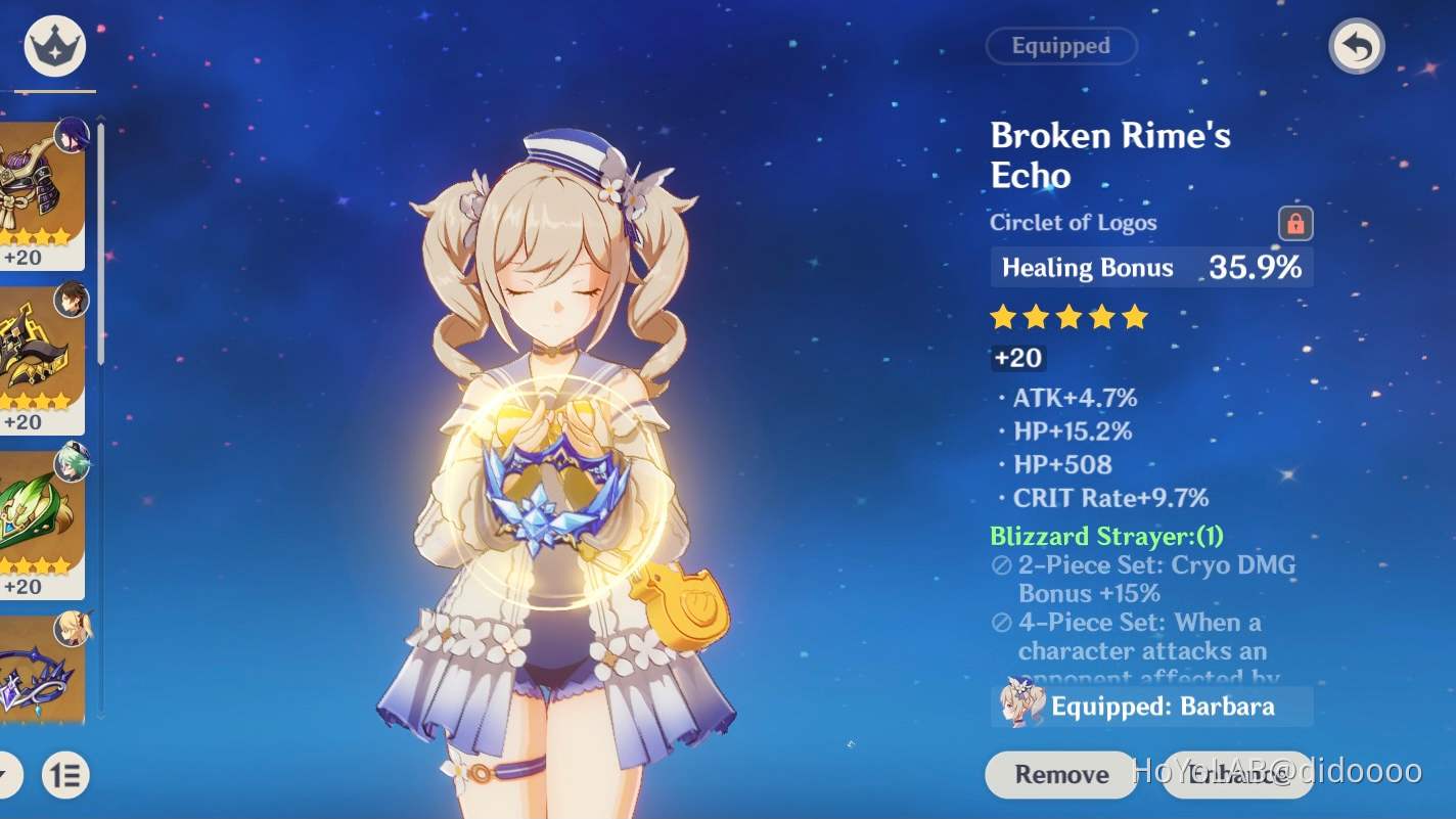 Barbara build guide Genshin Impact | HoYoLAB