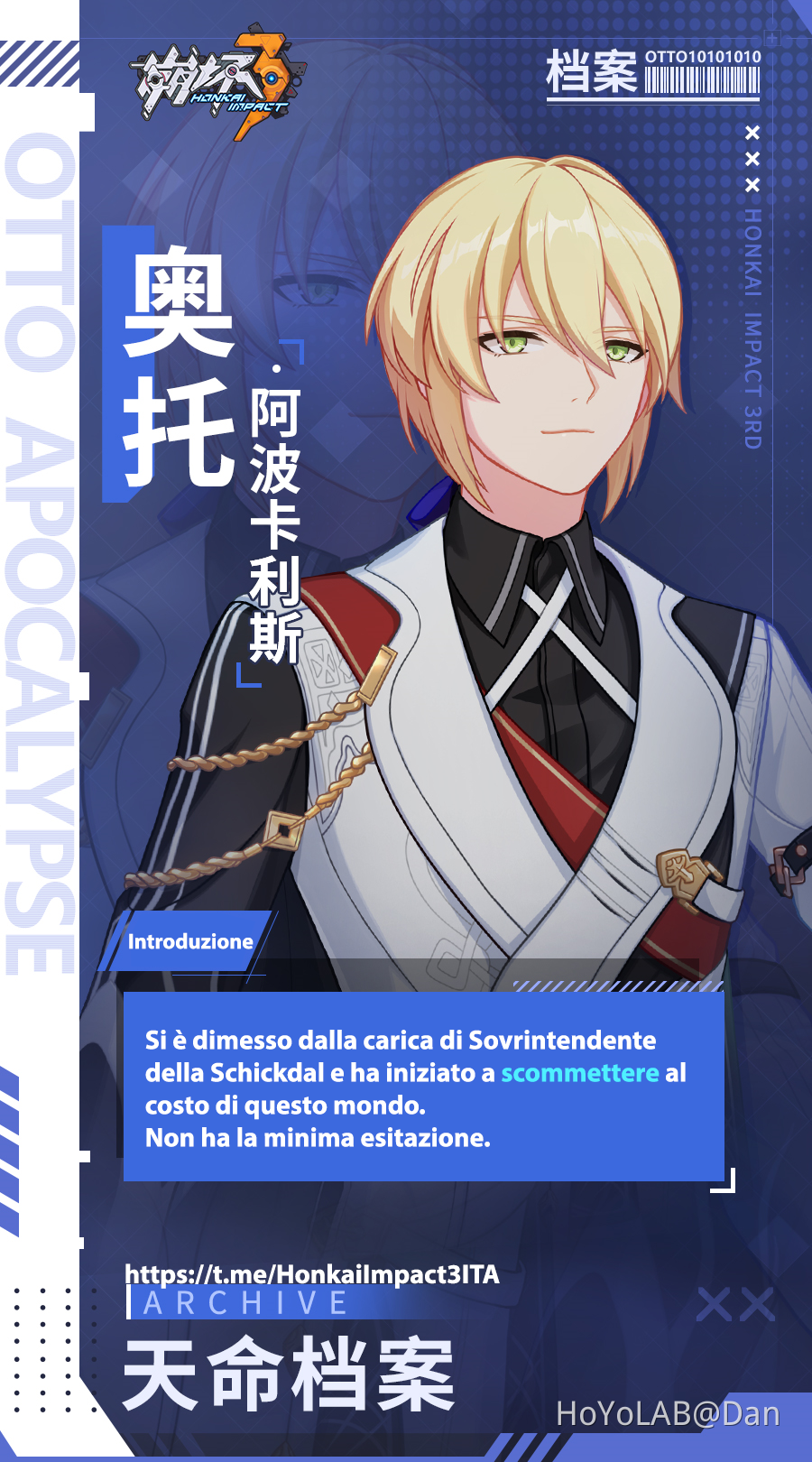 [ITA]★File Schicksal · Otto★ Honkai Impact 3rd | HoYoLAB