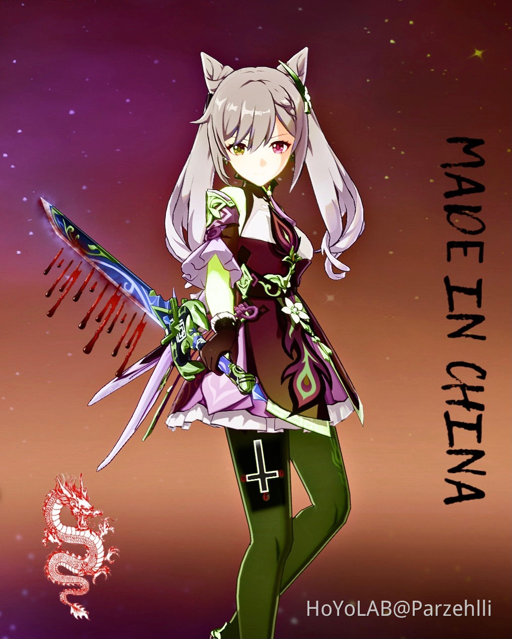 Happy Halloween Mihoyo Lab. I hope Evil Keqing doesn't Getcha 🤡 Genshin ...