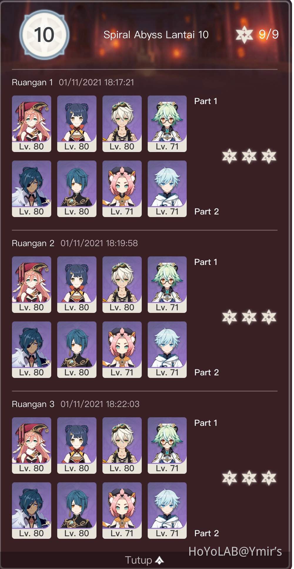 Spiral abyss clear pakai 4stars Genshin Impact | HoYoLAB