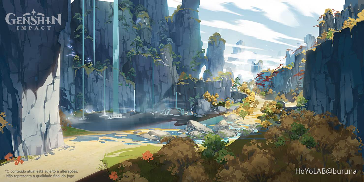 Alguns concepts arts de Liyue | Genshin Impact | HoYoLAB