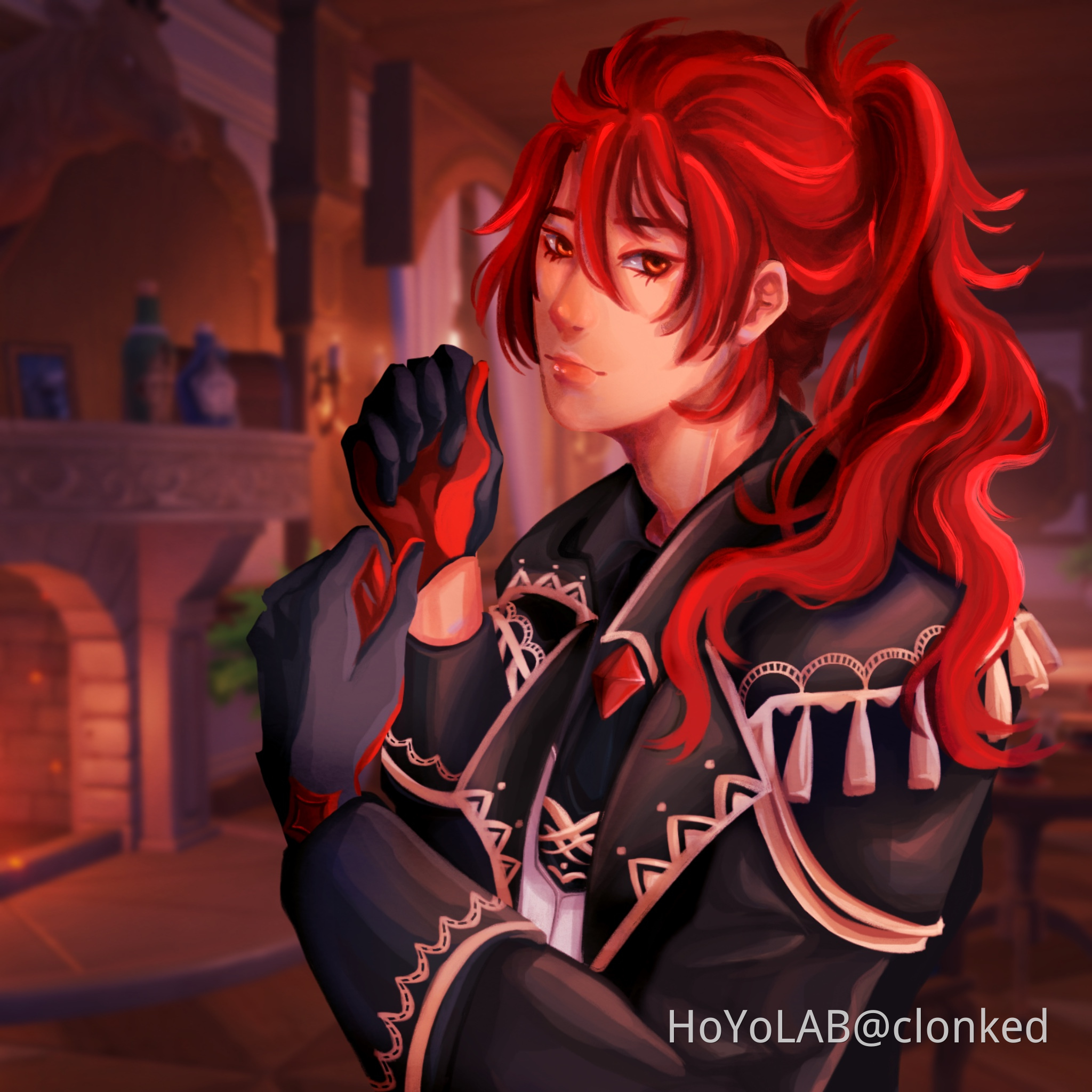 literally just high ponytail diluc Genshin Impact | HoYoLAB