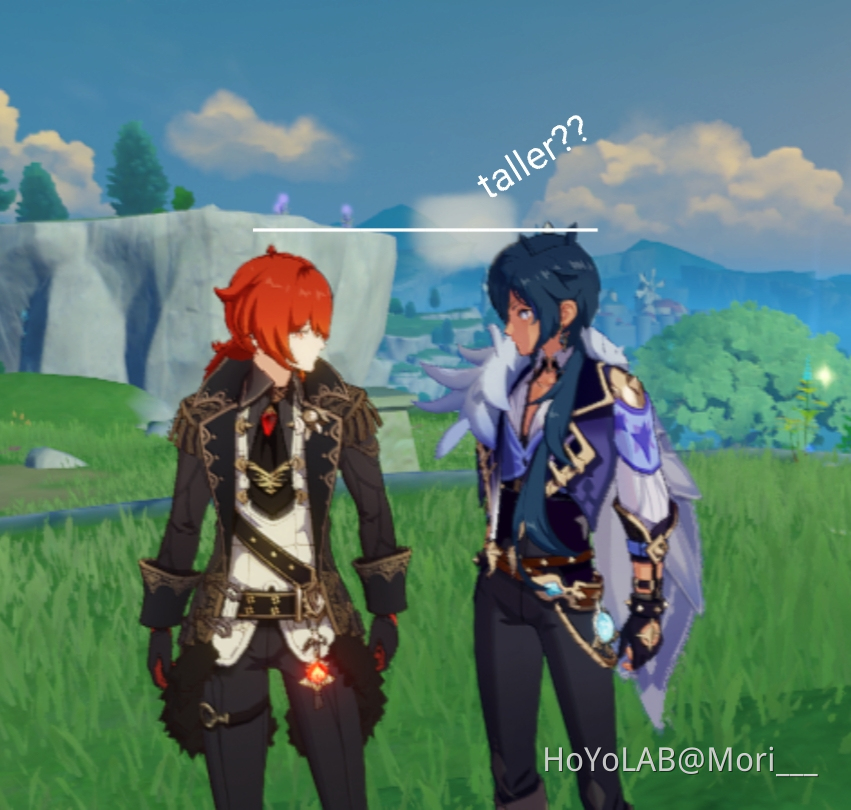 Kaeya is taller 👀 Genshin Impact | HoYoLAB