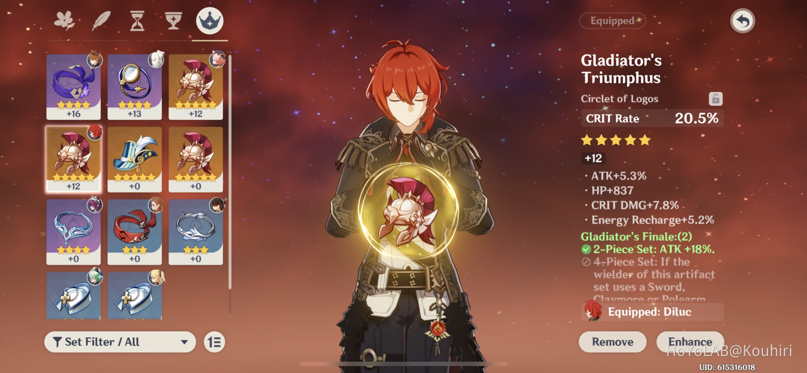 Finally a Crit Rate piece Genshin Impact | HoYoLAB