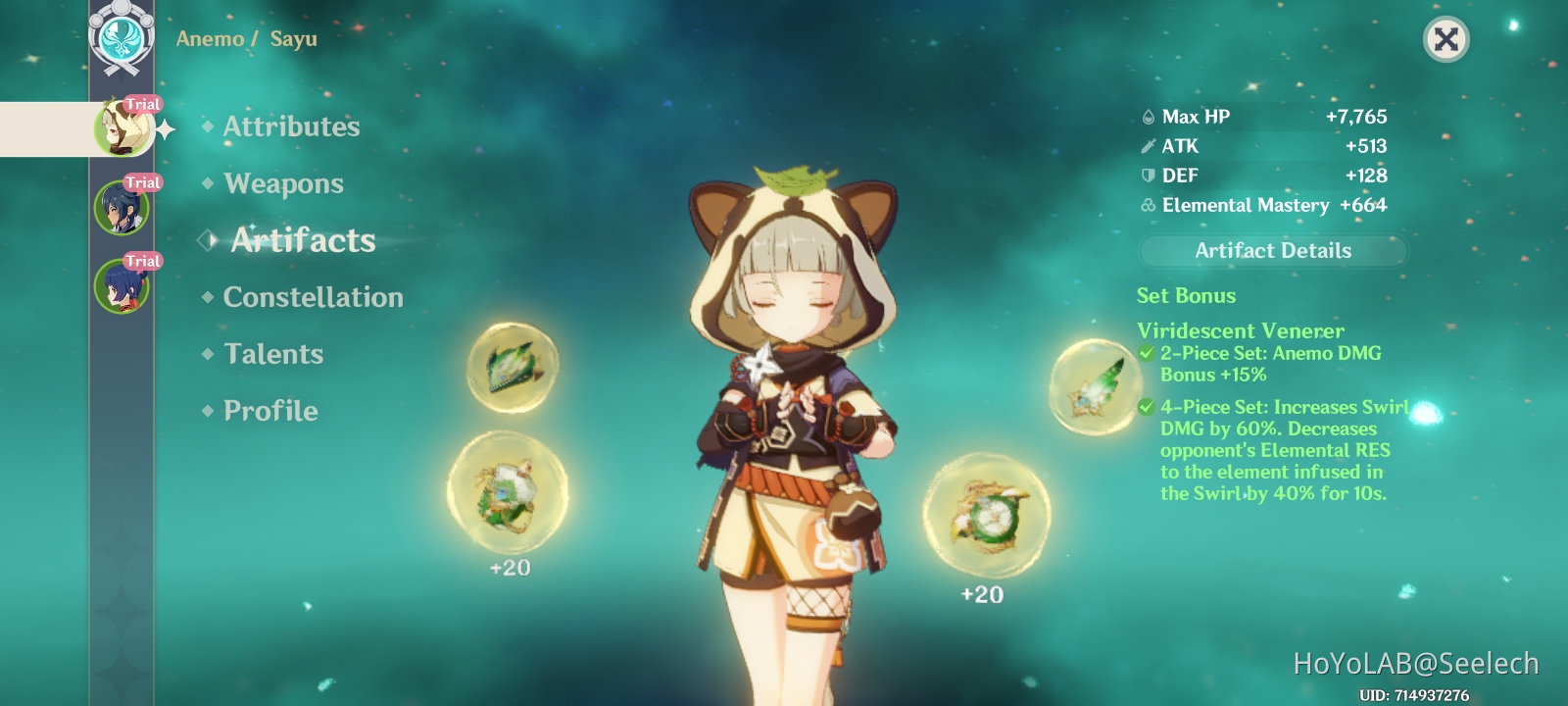 Trial Sayu Build Genshin Impact | HoYoLAB