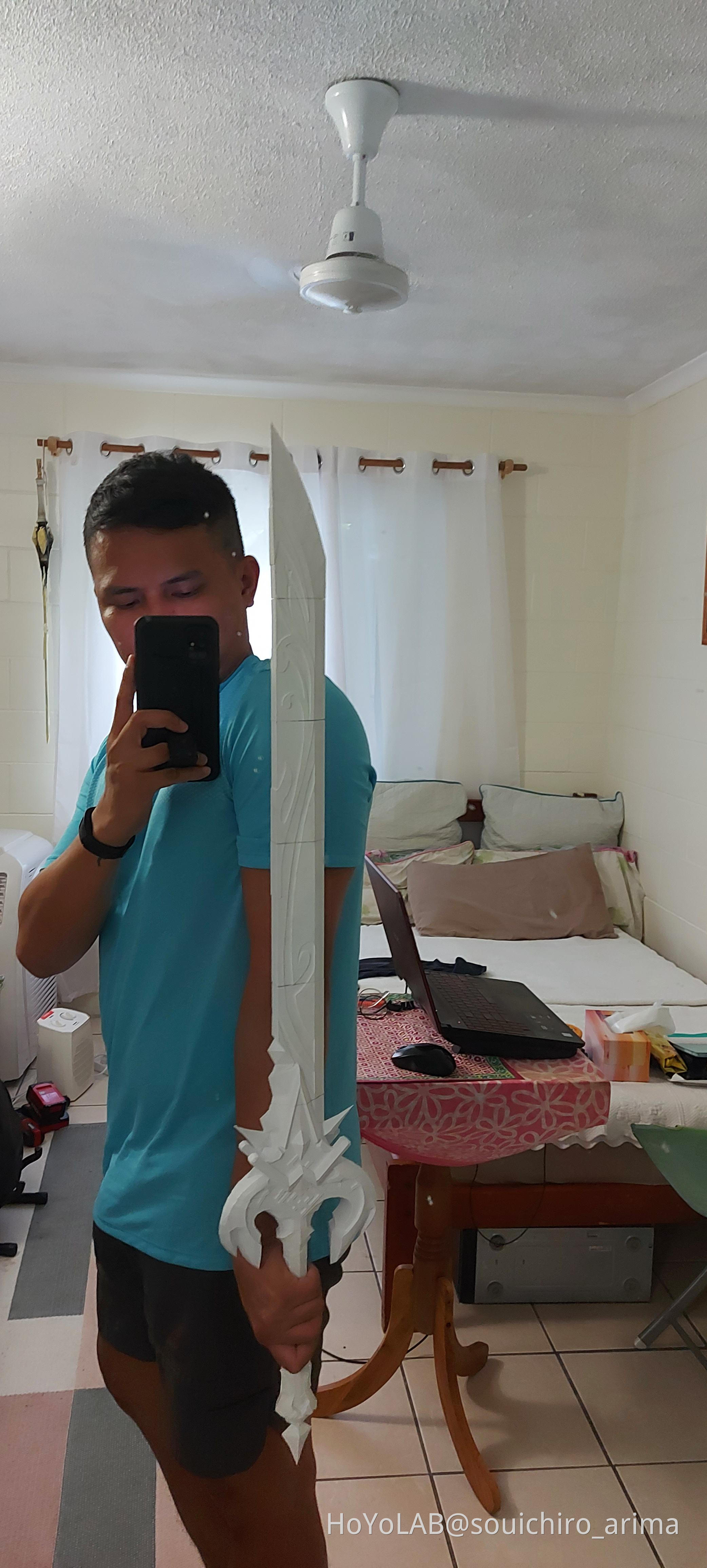 3d printed Primordial Jade Cutter Genshin Impact | HoYoLAB