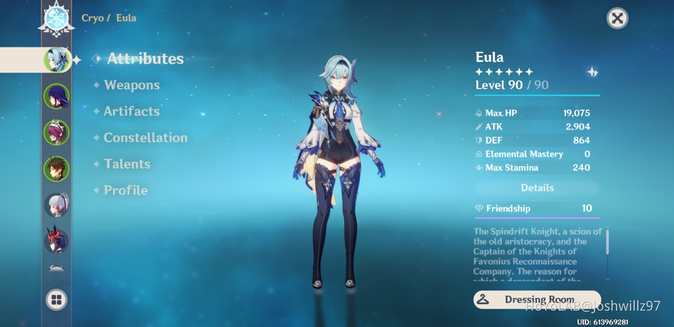 Showing off my current Eula build. Genshin Impact | HoYoLAB
