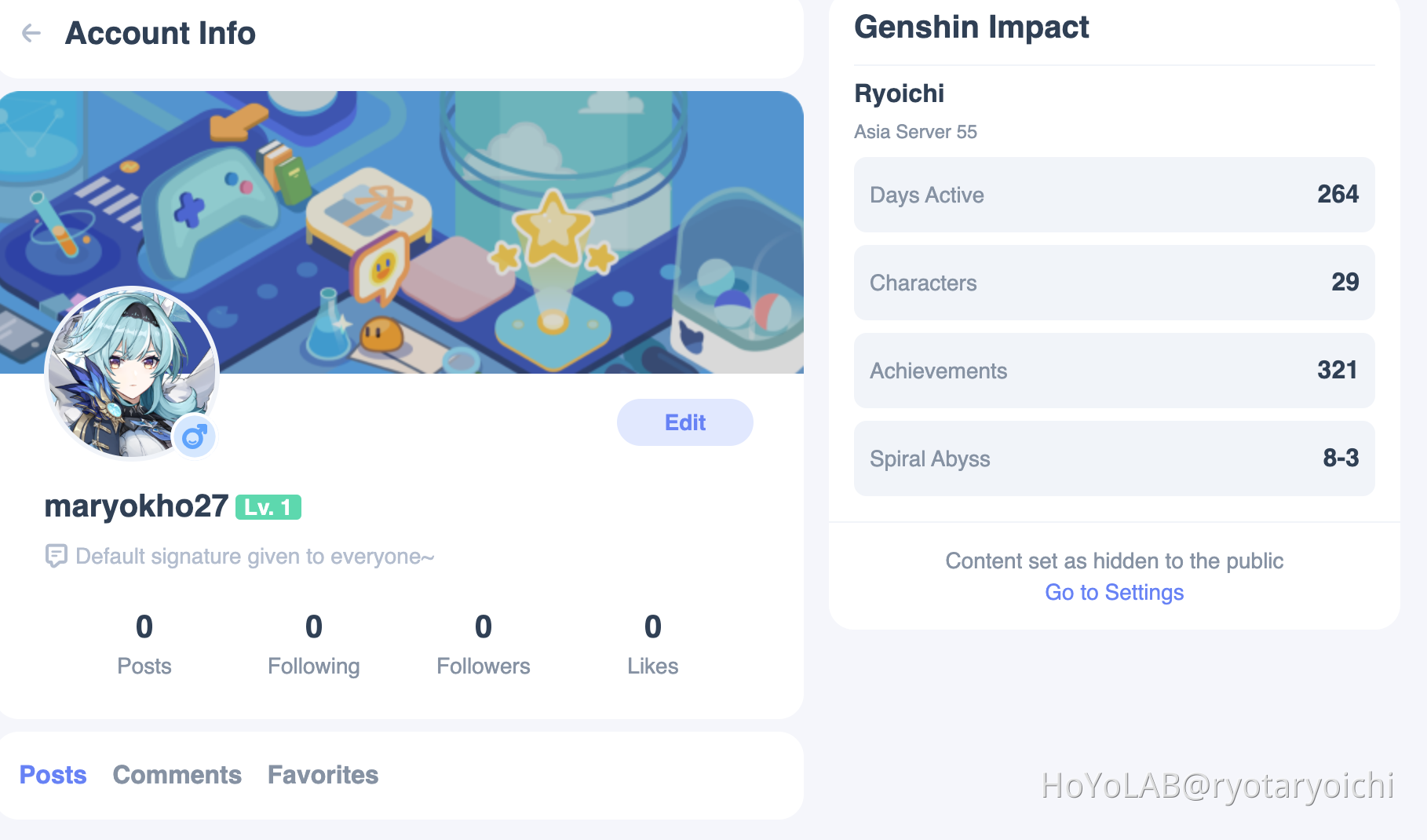 NEW HoYoLab Account Genshin Impact | HoYoLAB