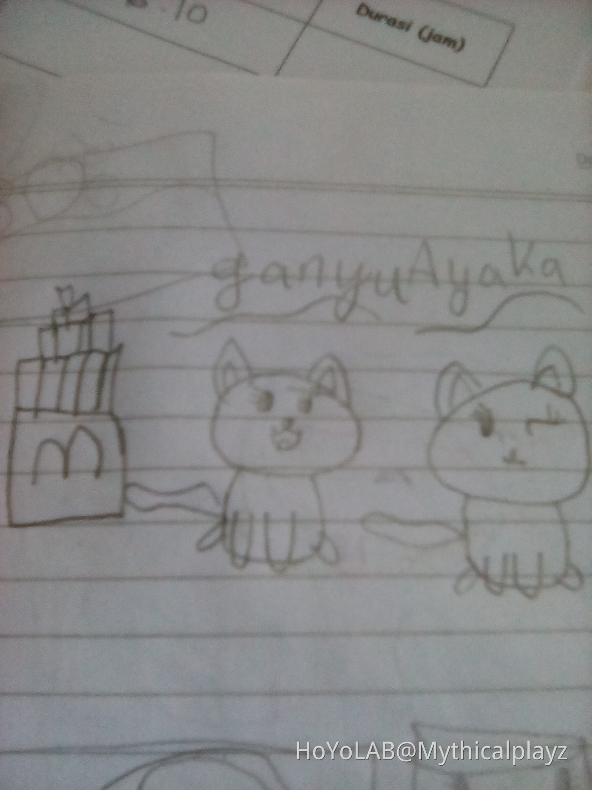 PlayzMythical drew genshin impact cats ganyu and kamisato ayaka Genshin ...