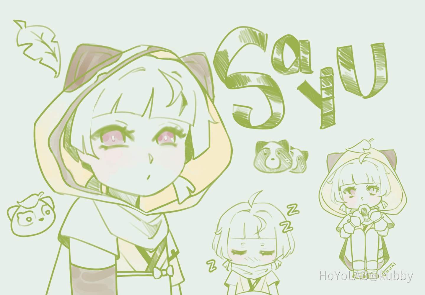 Sayu Doodles Genshin Impact | HoYoLAB