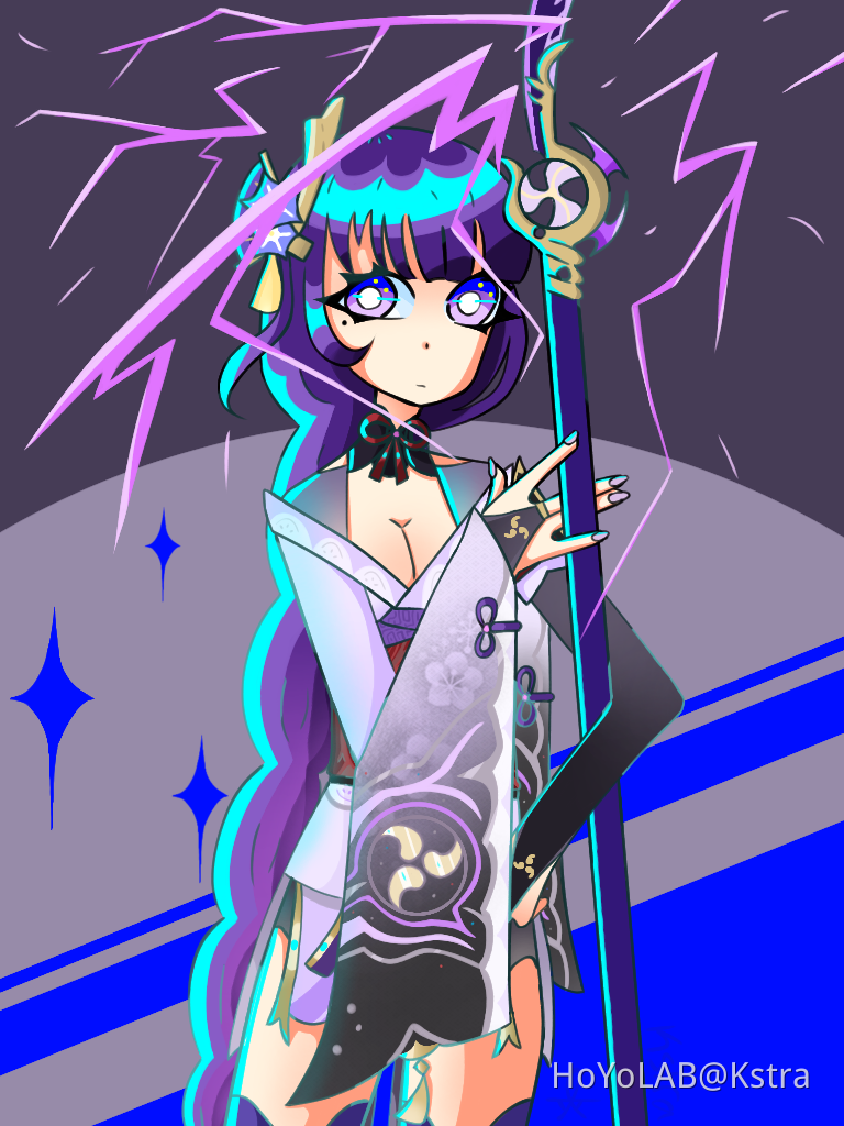 Raiden Shogun drawing Genshin Impact | HoYoLAB