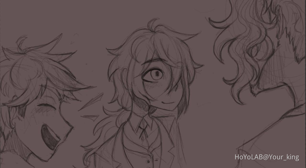 Here’s a happy Diluc drawing for all Diluc lovers such as myself ...