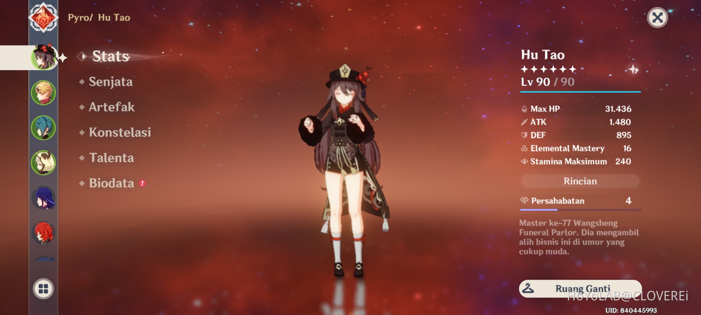 build HuTao Genshin Impact | HoYoLAB