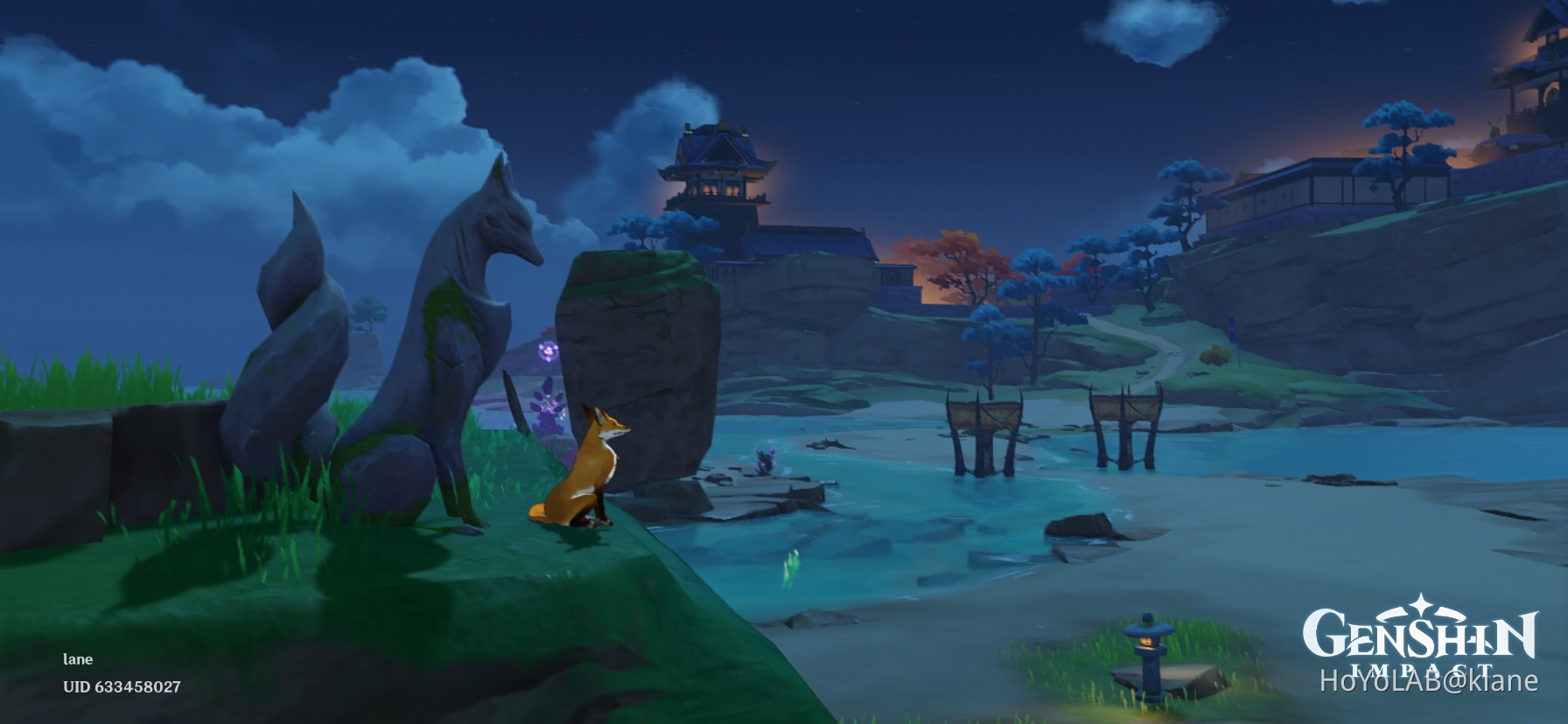 fox and statue Genshin Impact | HoYoLAB