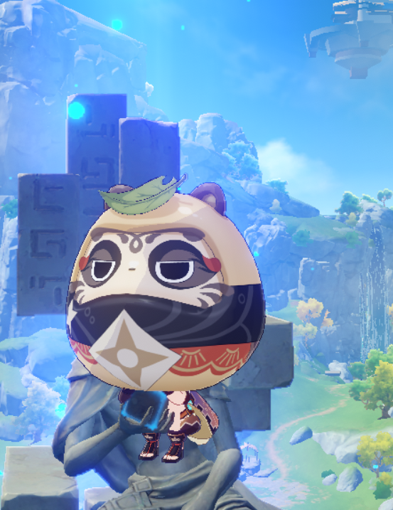 Sayu's funny bug. Cute chibi-tanuki. Genshin Impact | HoYoLAB