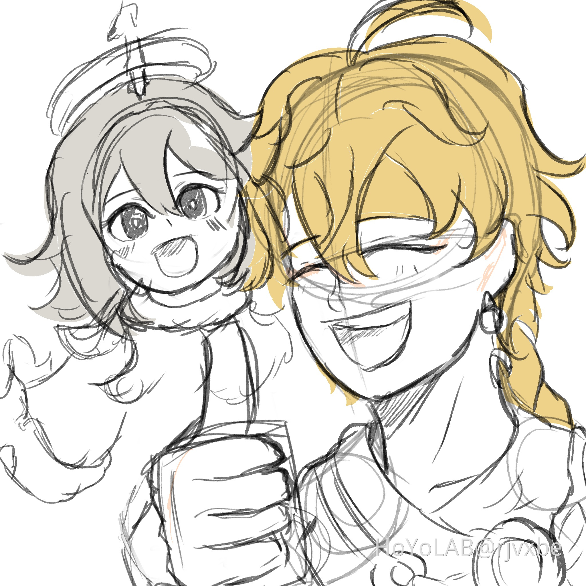 Paimon and Aether 👍 Genshin Impact | HoYoLAB