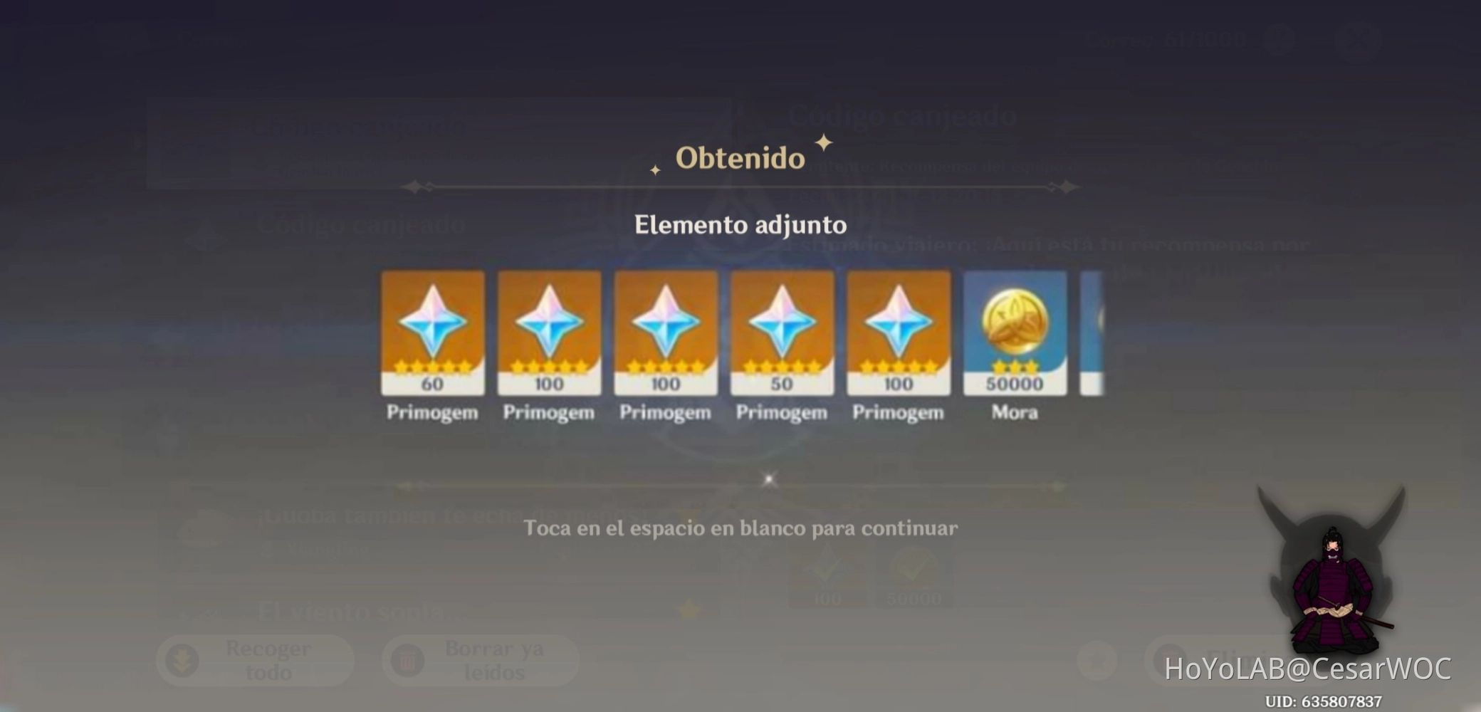 CODIGOS DE CANJE *NOVIEMBRE* Genshin Impact | HoYoLAB