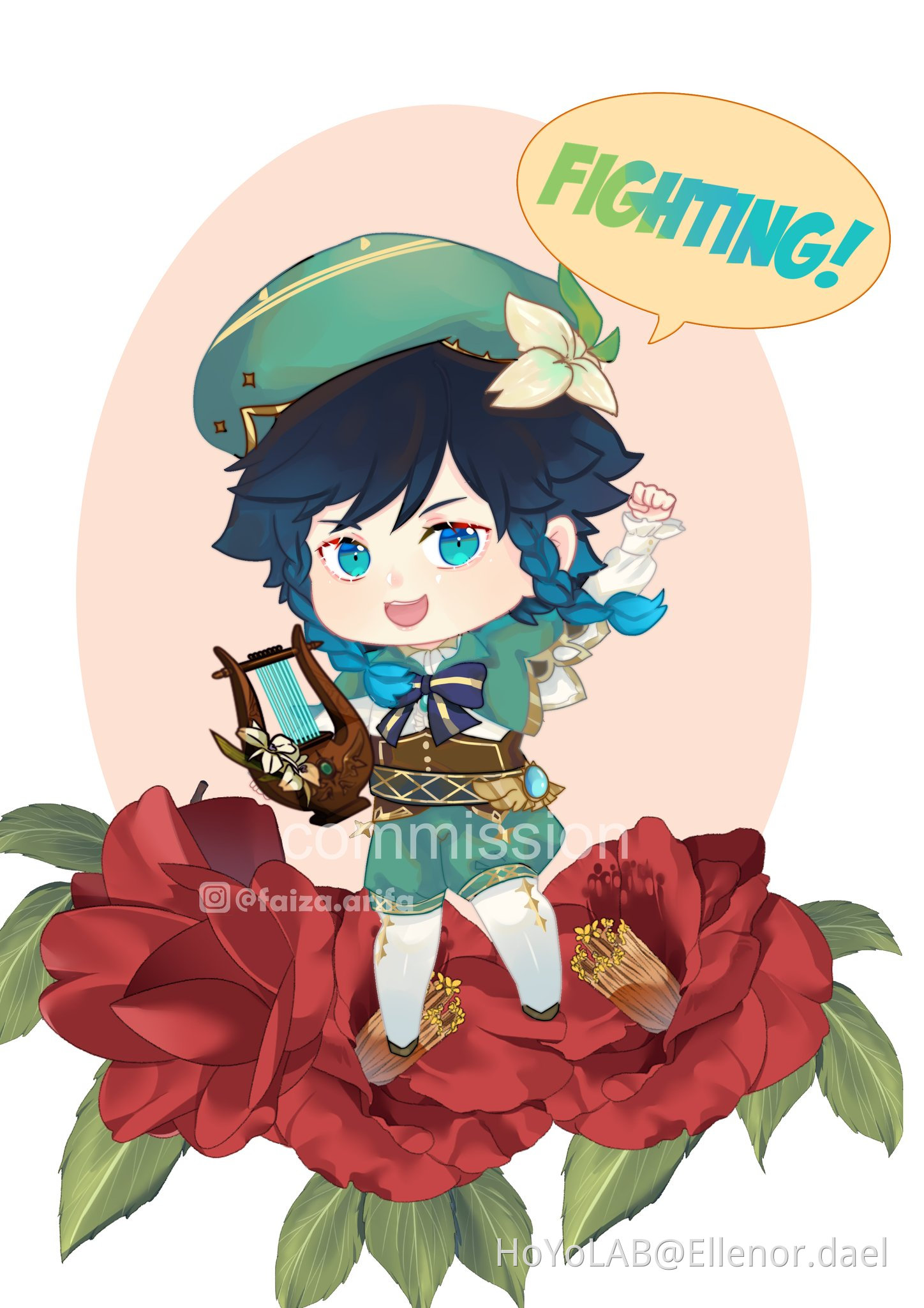 Venti chibi Genshin Impact | HoYoLAB