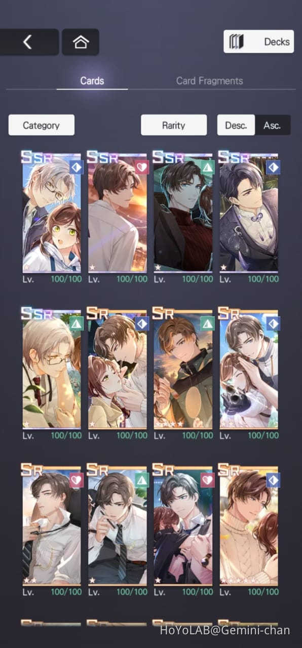Collection of Artem & SSR cards Tears of Themis | HoYoLAB
