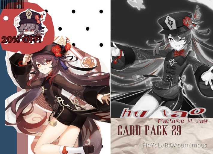 I made a hu tao magazine Cover Genshin Impact | HoYoLAB