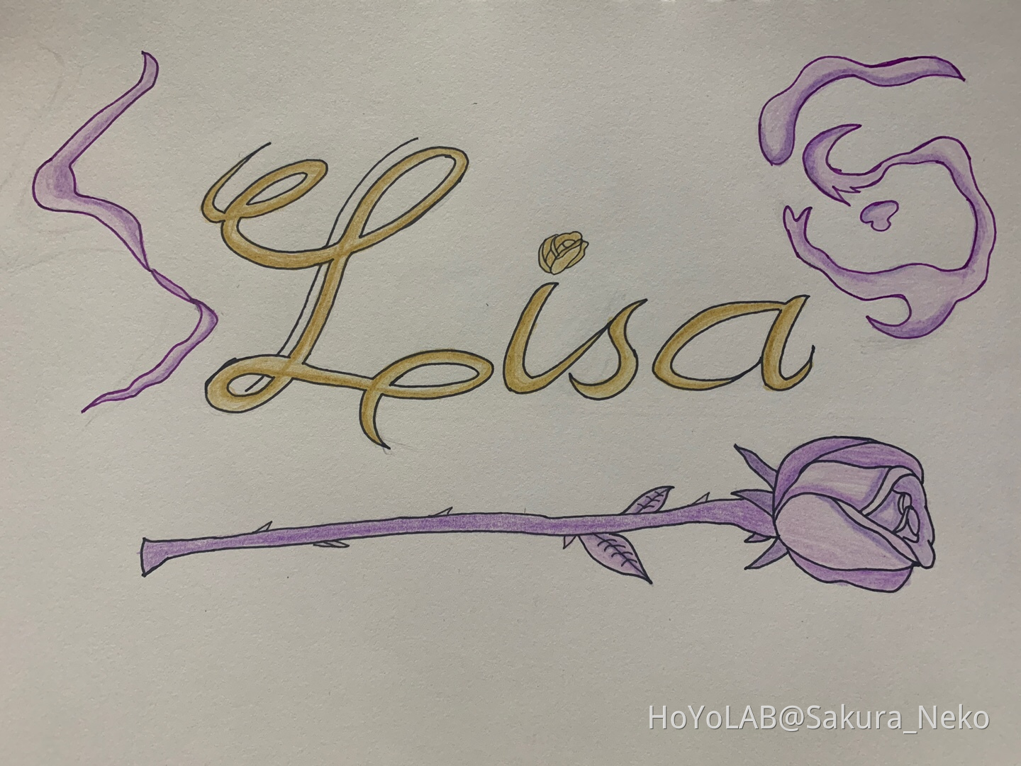 Lisa calligraphy - miHoYo Player Community