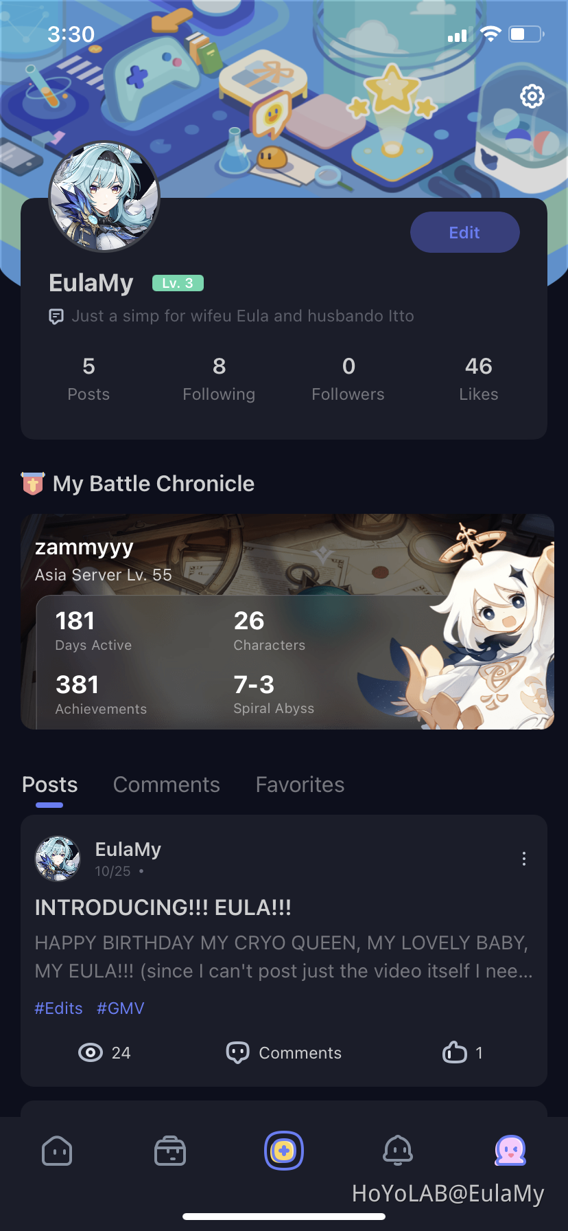 DARK MODE HOYOLAB😻😻 Genshin Impact | HoYoLAB