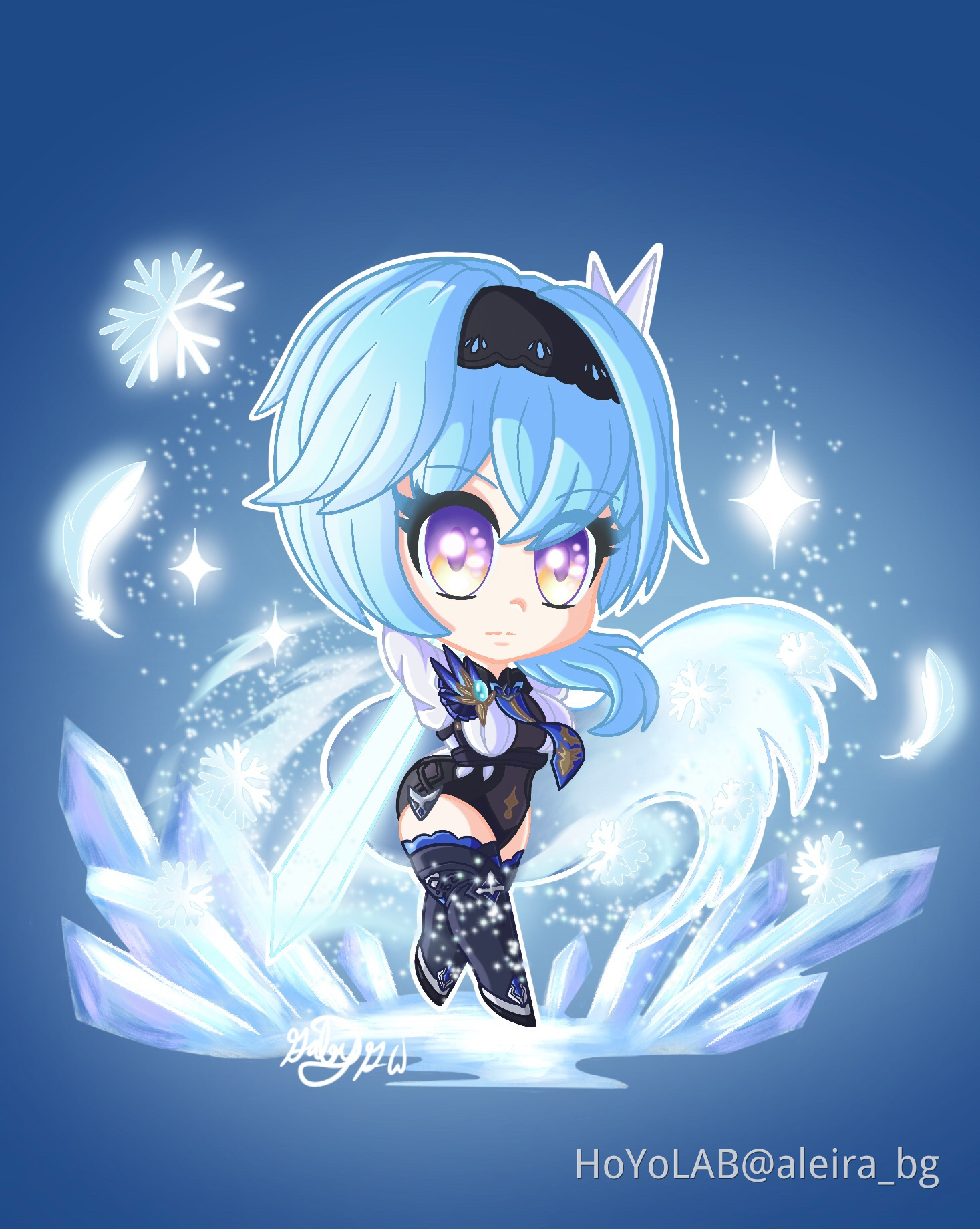 Eula chibi Genshin Impact | HoYoLAB