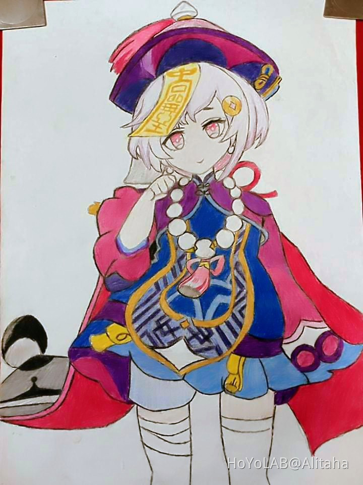 QIQI pencil drawing Genshin Impact | HoYoLAB