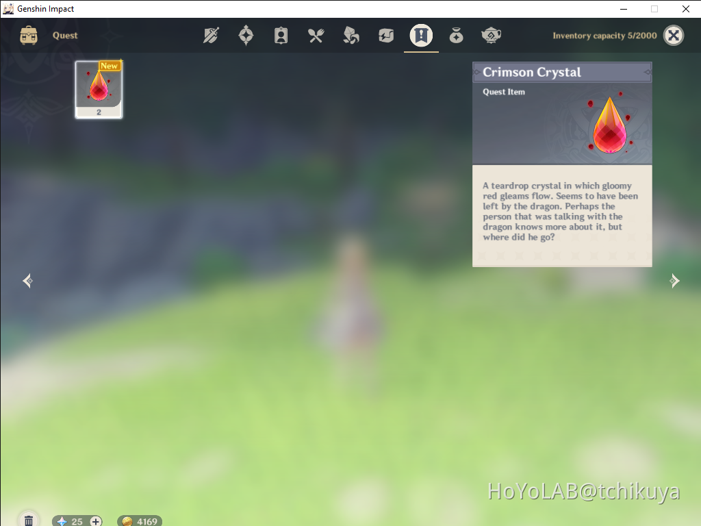 Extra Crimson Crystal from Stormterror Quest? Genshin Impact | HoYoLAB