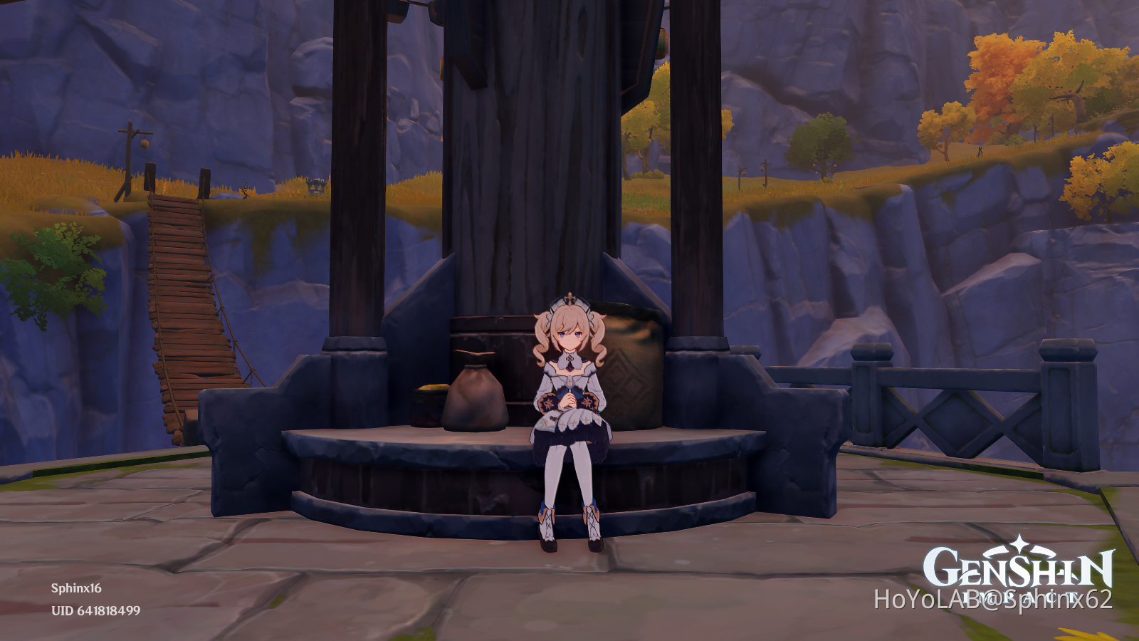 Bárbara sentada Honkai Impact 3rd | HoYoLAB