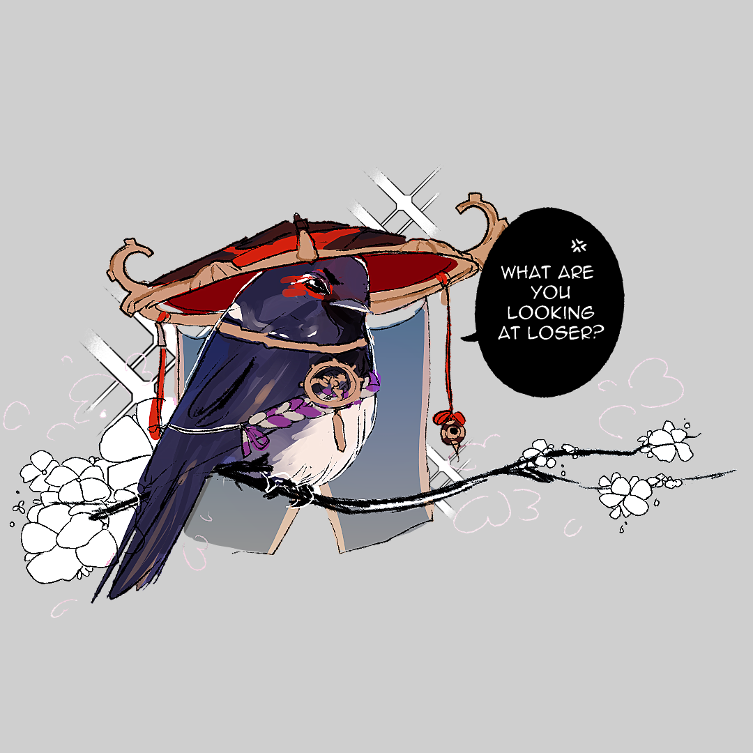 Scaramouche but he's a bird Genshin Impact | HoYoLAB