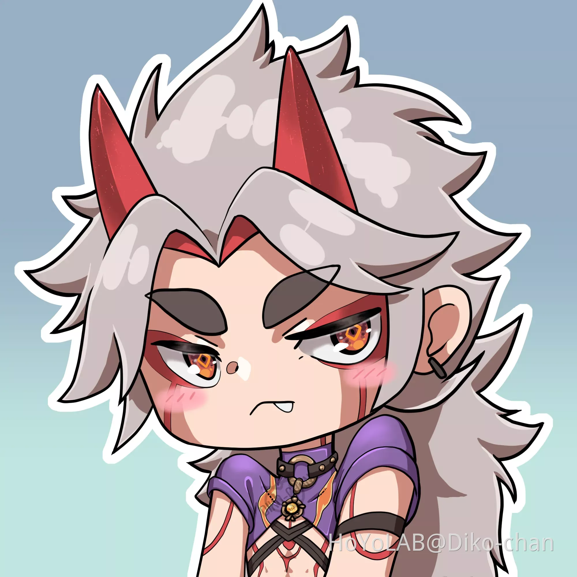 Itto chibi (art by me) Genshin Impact | HoYoLAB
