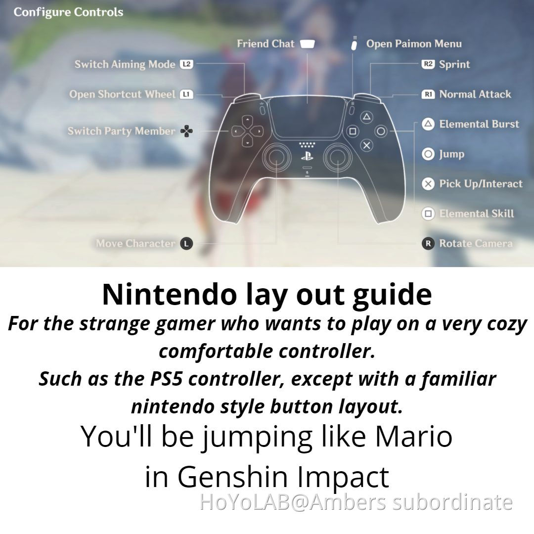 A fully mapped layout guide for that Nintendo control style on your PS5 ...
