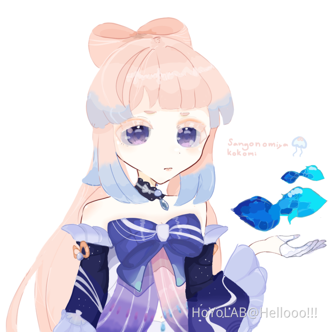 Sangonomiya kokomi drawing Genshin Impact | HoYoLAB