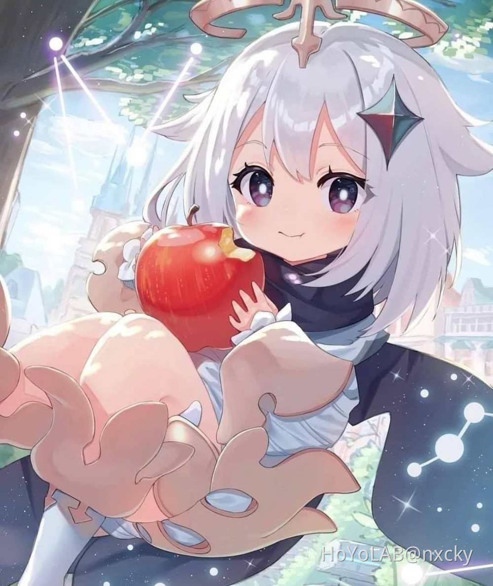 PAIMON eat a apple Genshin Impact | HoYoLAB