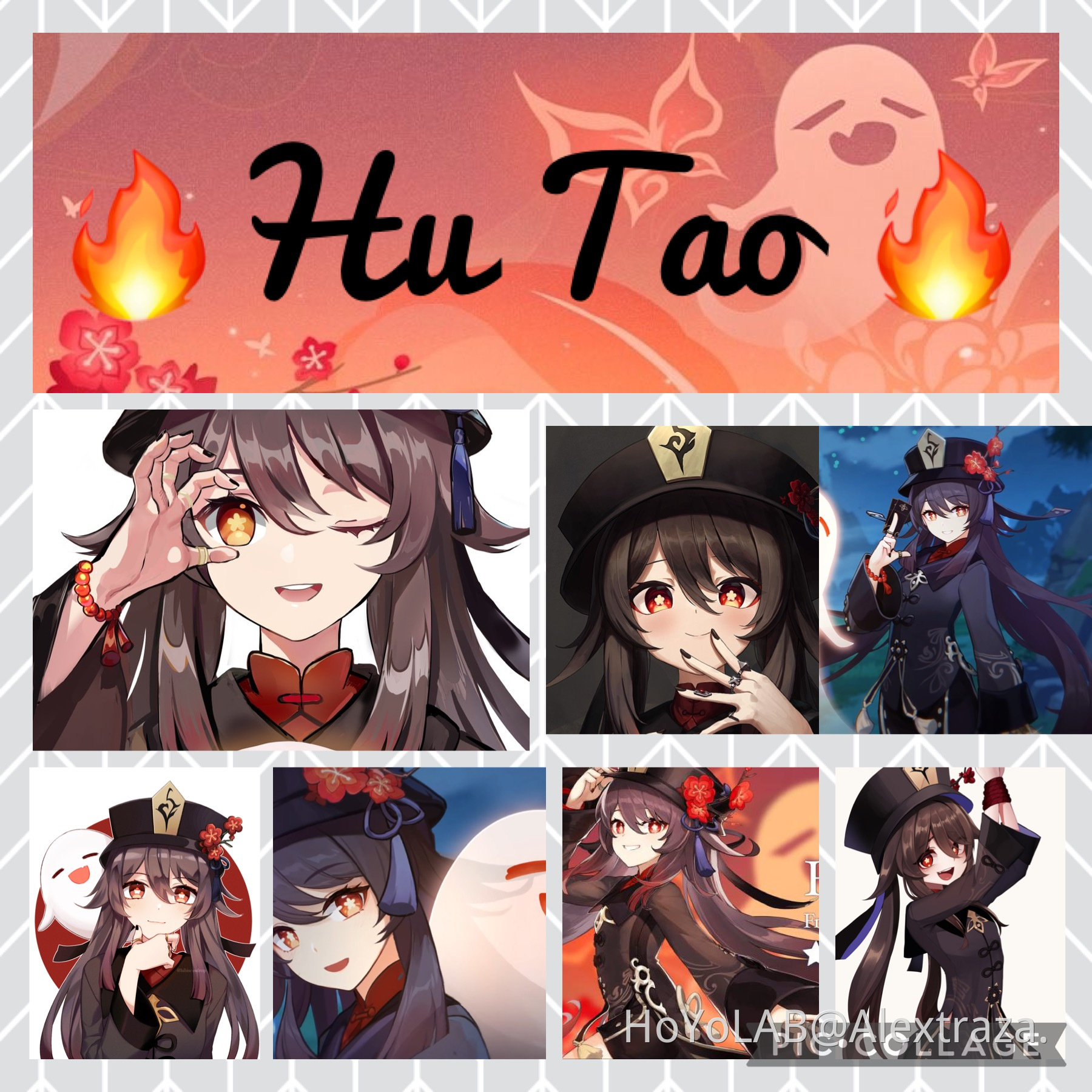 Hu Tao collage Genshin Impact | HoYoLAB