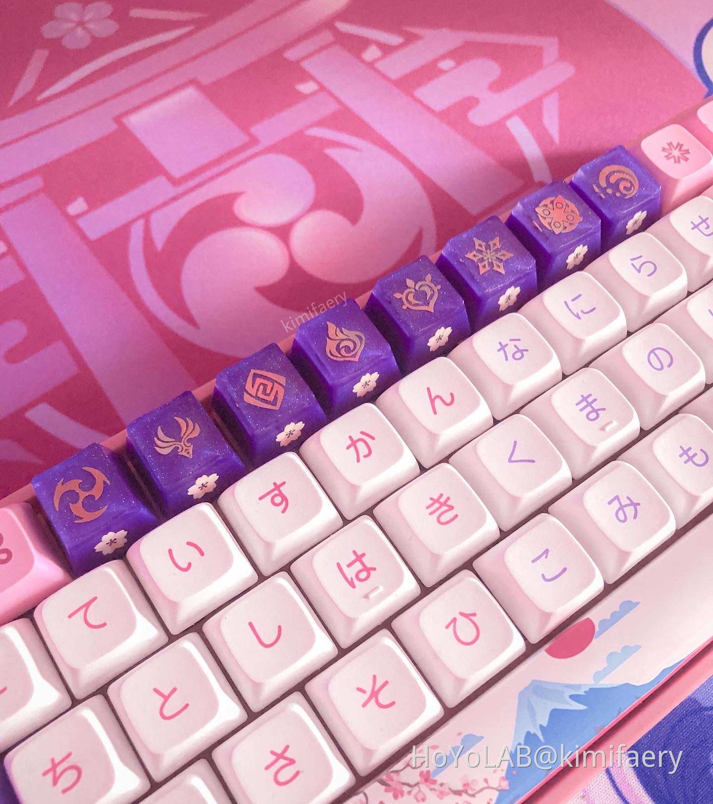 Raiden Shogun themed keyboard ♡ | Genshin Impact | HoYoLAB