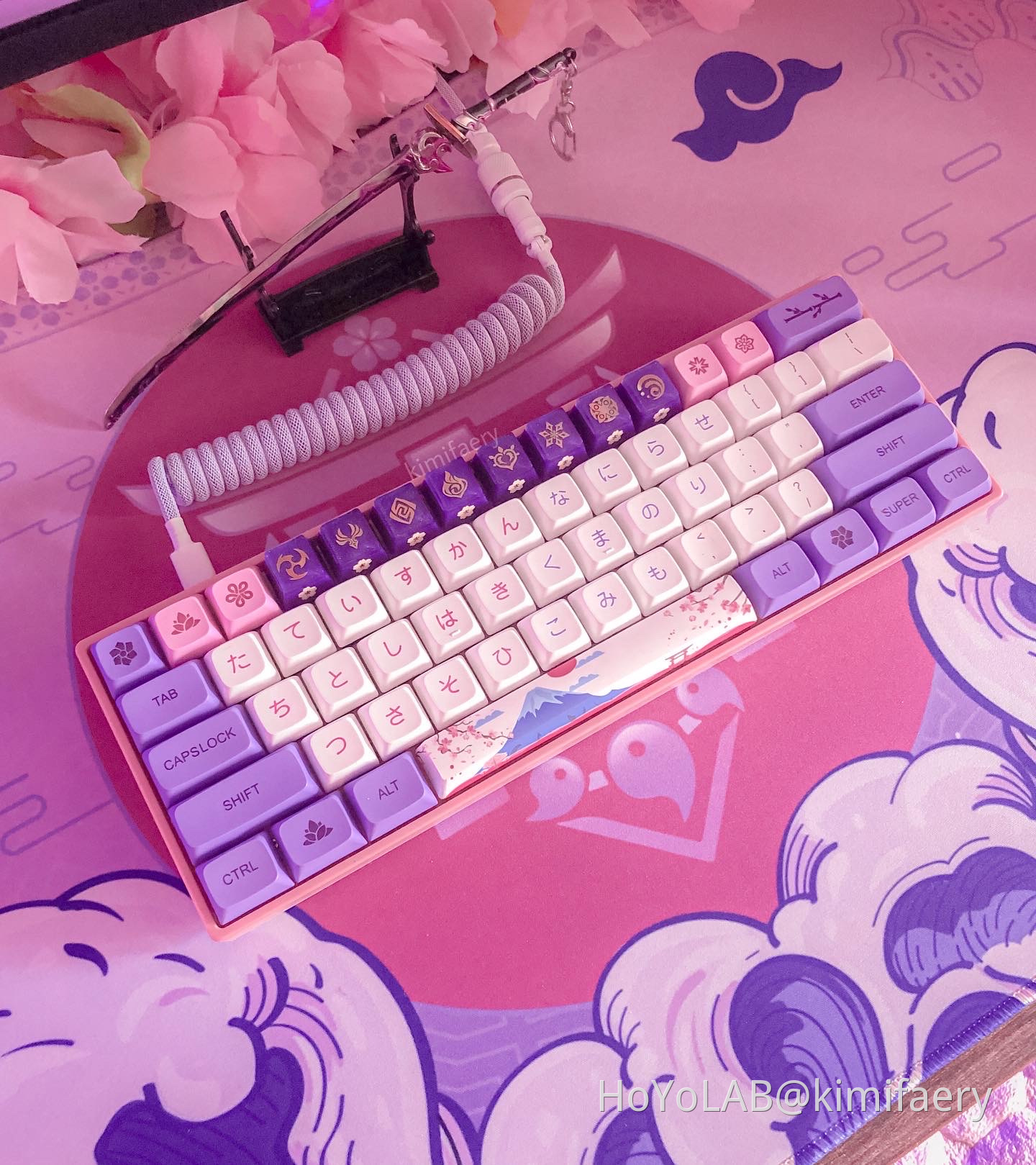 Raiden Shogun themed keyboard ♡ Genshin Impact | HoYoLAB