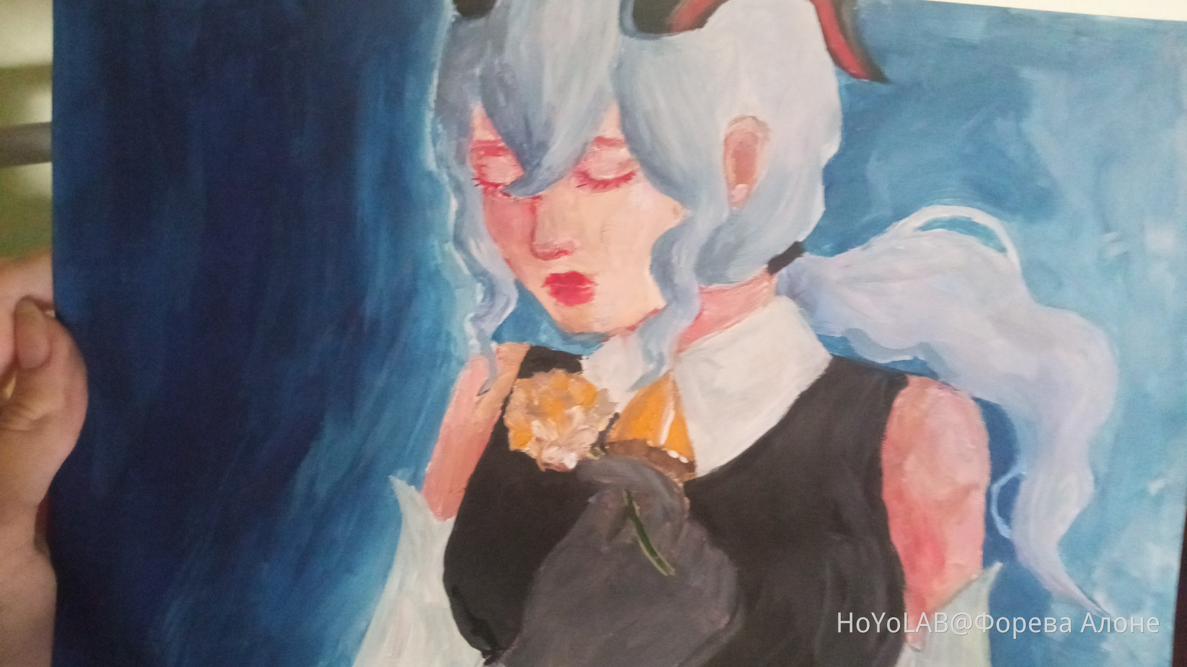 I tried to draw Ganyu in traditional art Genshin Impact | HoYoLAB