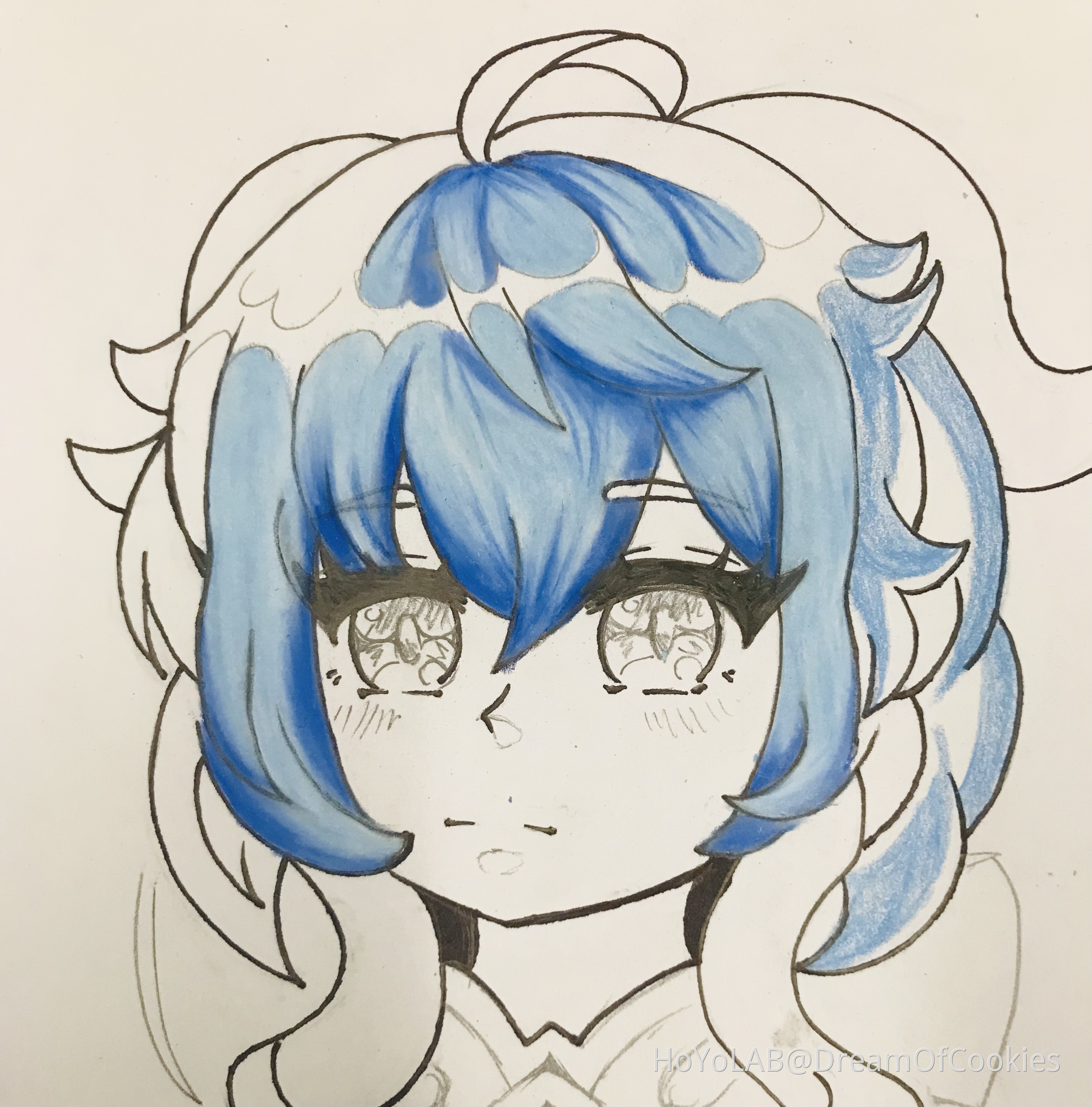 Ganyu drawing day 1 Genshin Impact | HoYoLAB