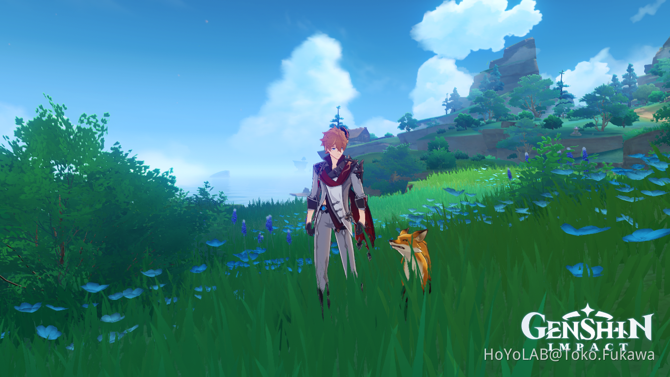 Childe with a fox! :) Genshin Impact | HoYoLAB