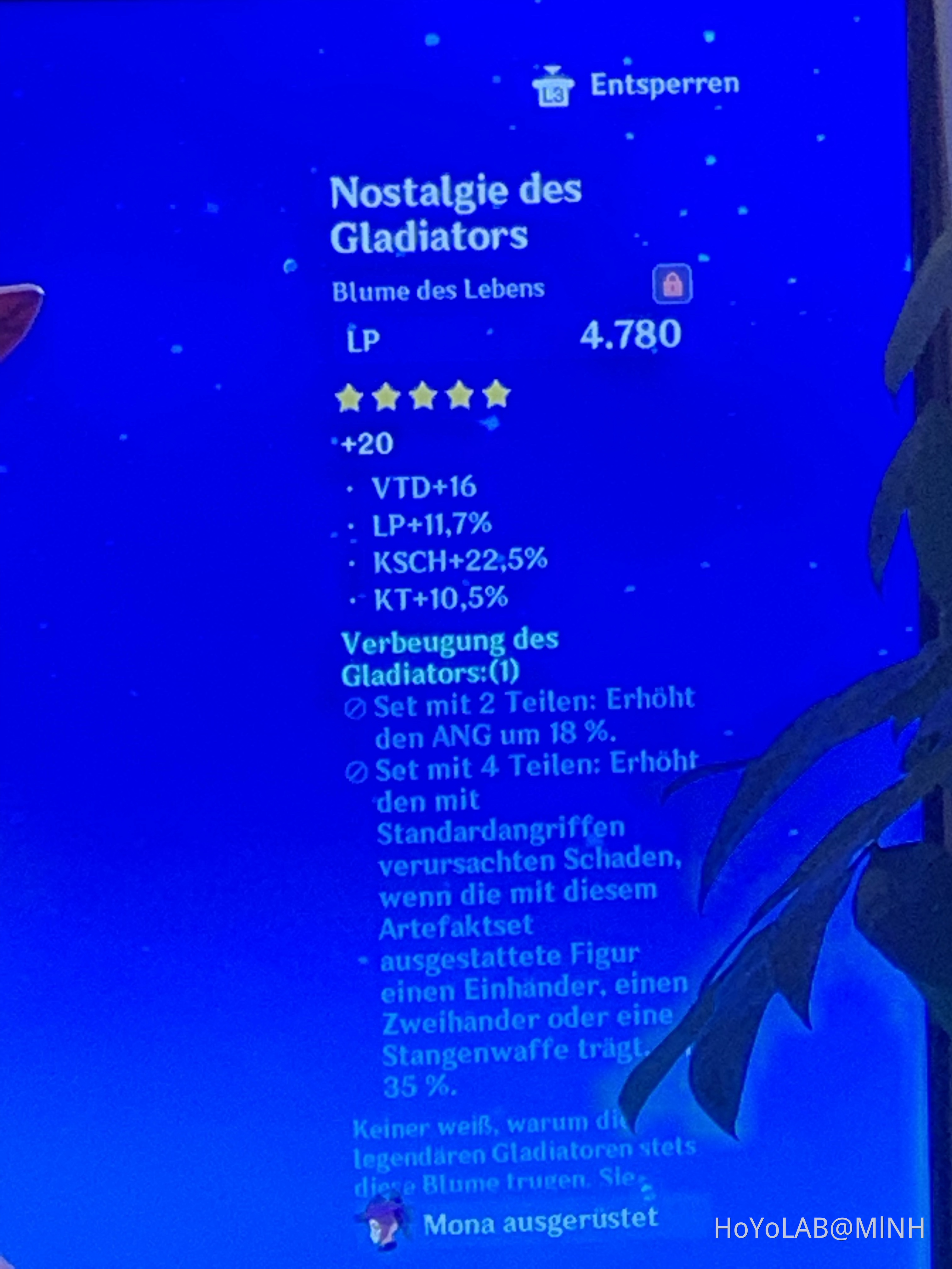 Mona’s stats Genshin Impact | HoYoLAB