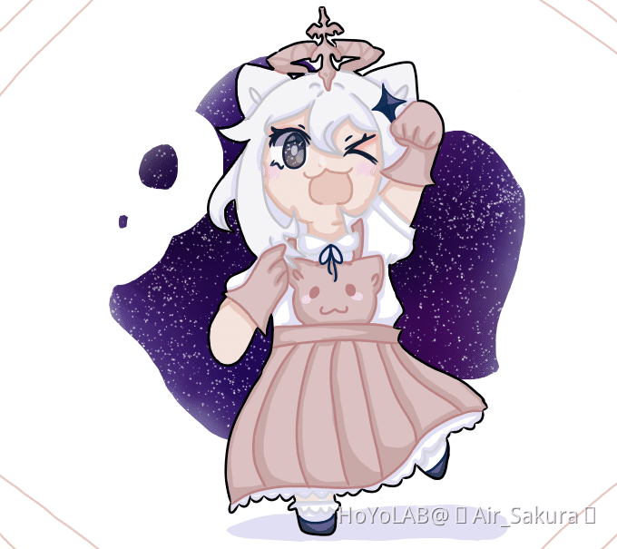 Paimon with cat ears and cat outfit o(≧∀≦)o Genshin Impact | HoYoLAB