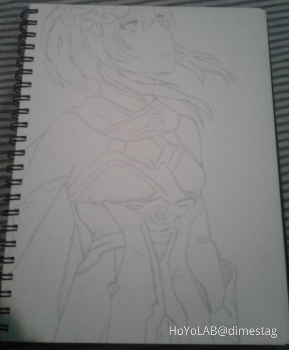 I tried to draw Lumine from a picture i saw.. so yeah | Genshin Impact ...