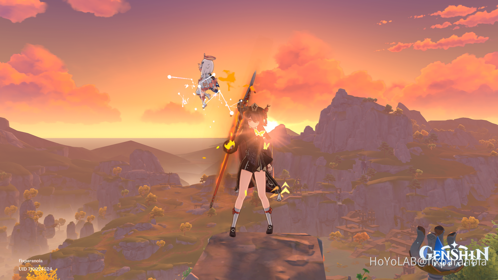 HU TAO AND PAIMON AT SUNSET Genshin Impact | HoYoLAB