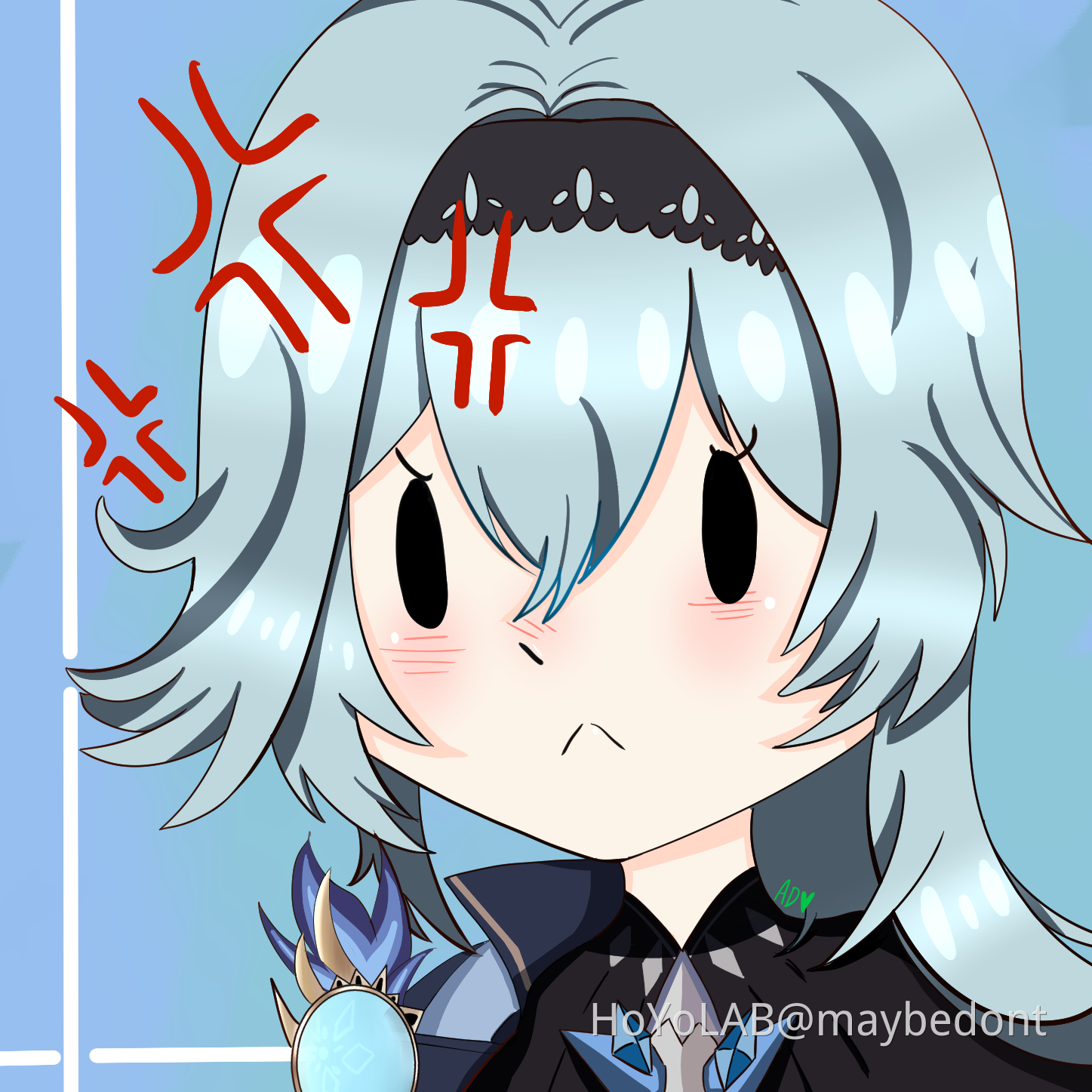 Eula but she's a little angry (with progress images) Genshin Impact ...