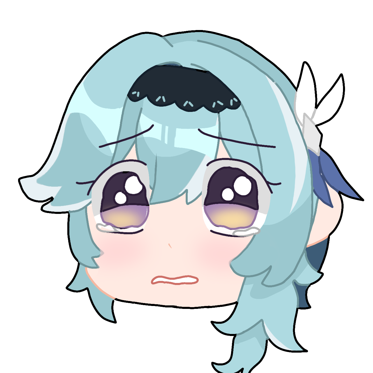 Crying Eula sticker! Genshin Impact | HoYoLAB