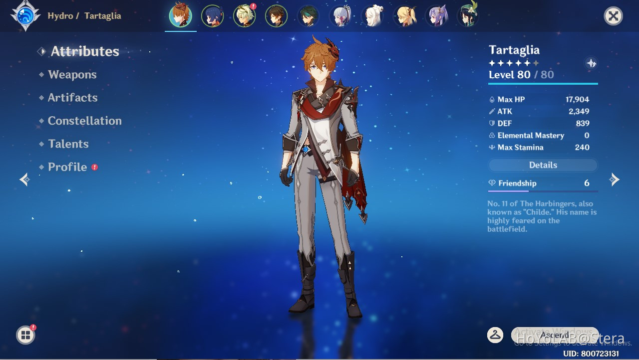 Update New Character -- Childe Genshin Impact | HoYoLAB