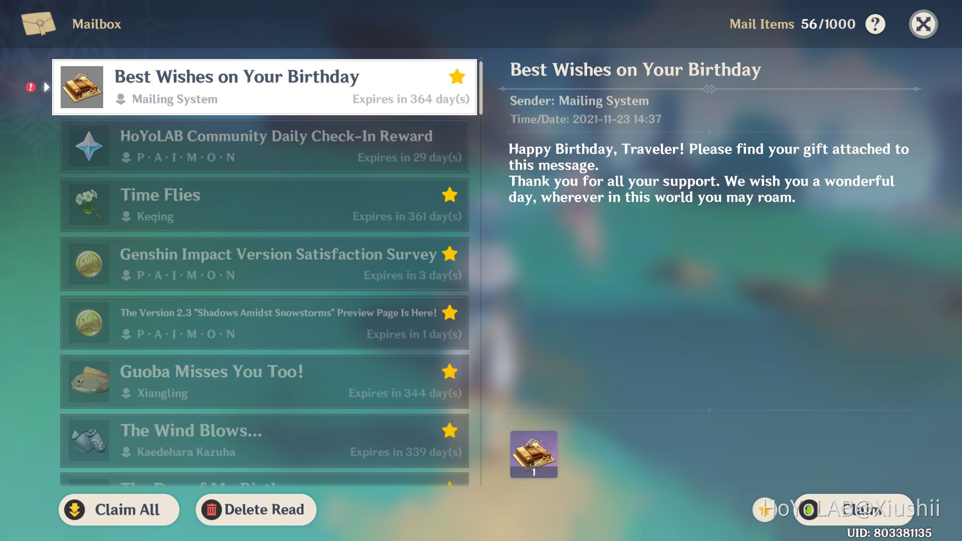 Birthday! Genshin Impact | HoYoLAB